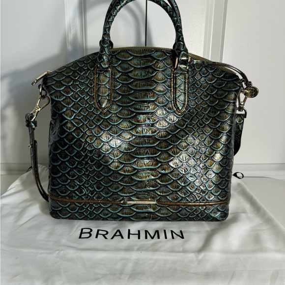 Brahmin | Bags | Brahmin Large Duxbury Satchel Bird Of Paradise ...